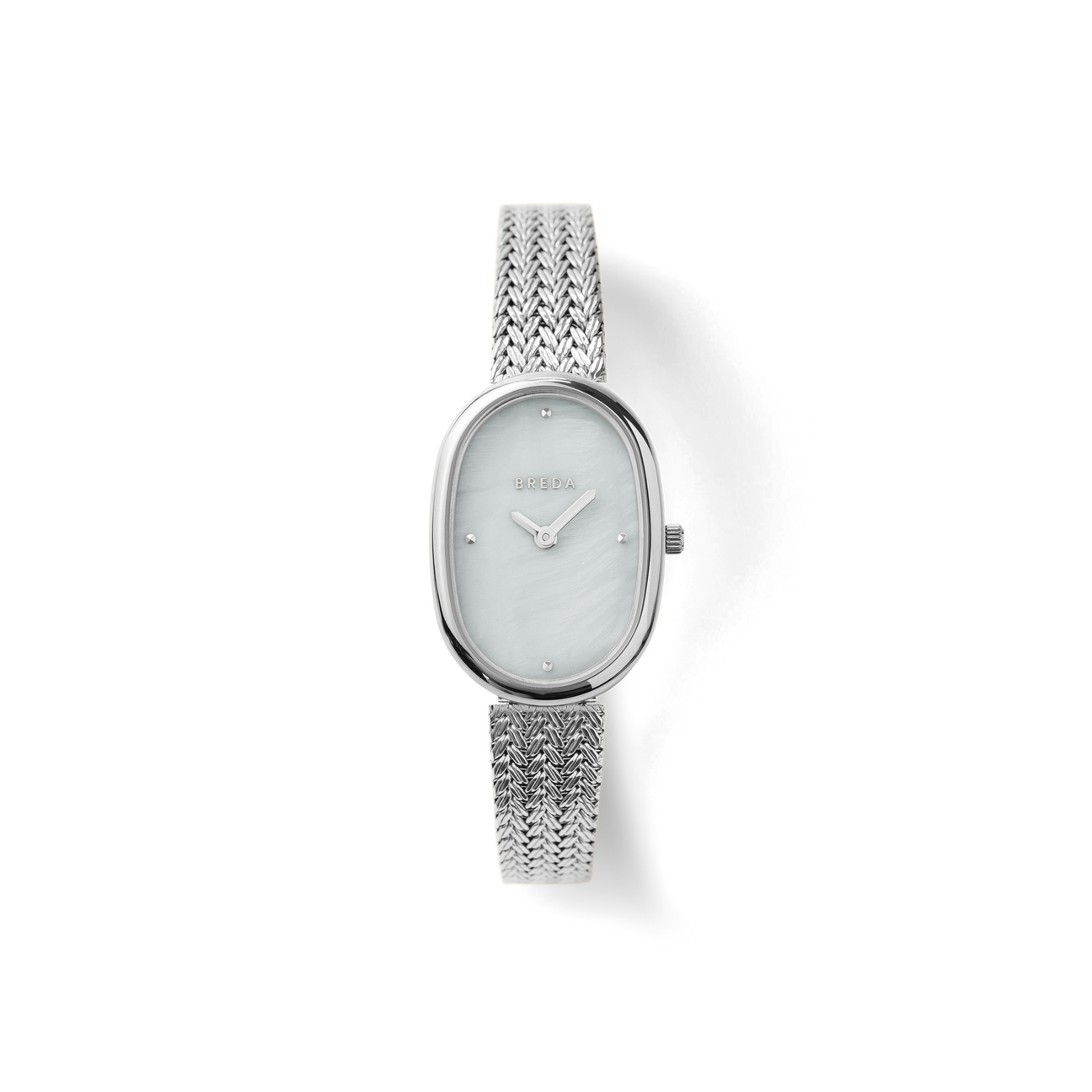 BREDA Jane Watch Tethered in Silver and White – JONES + CO