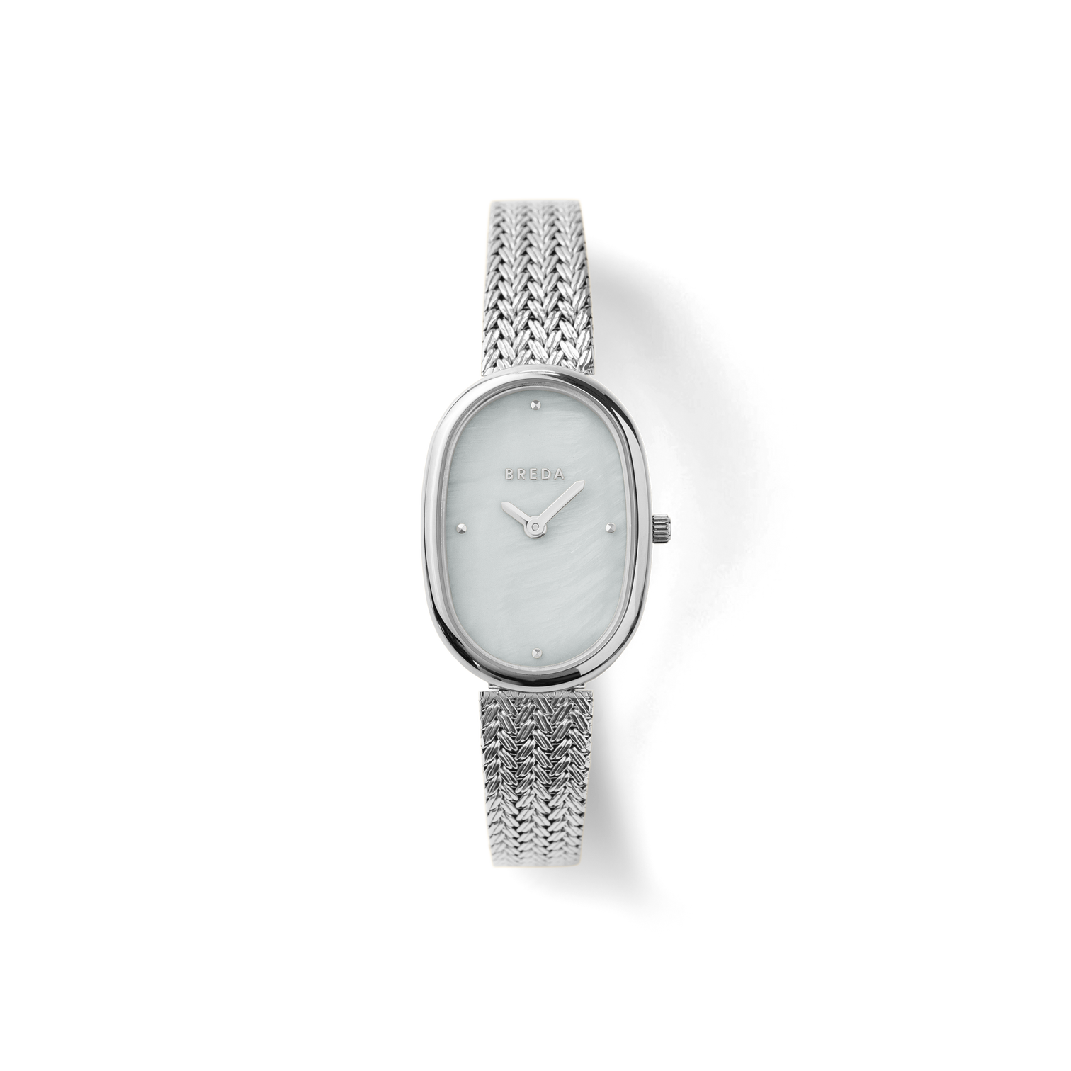 BREDA Jane Watch Tethered in Silver and White – JONES + CO