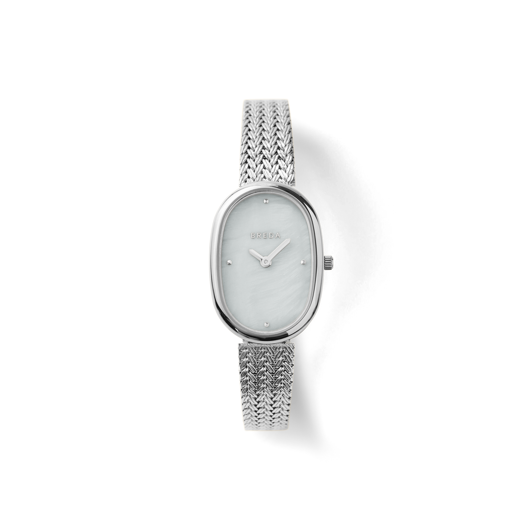 BREDA Jane Watch Tethered in Silver and White – JONES + CO